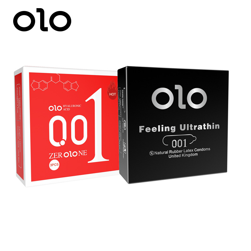 OLO Feeling Ultrathin 001 Natural Rubber Latex Condoms (3pcs/pack)